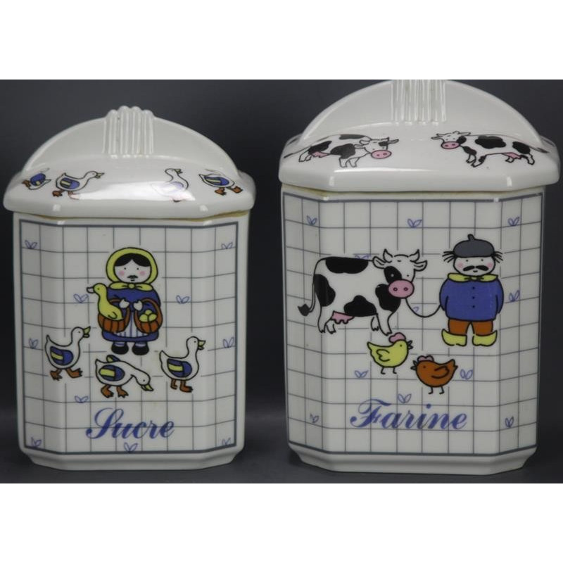 Série de 4 pots à Condiments / Epices